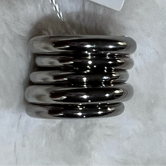 Calvin Klein | Jewelry | Calvin Klein Stainless Steel Stack Of Five ...